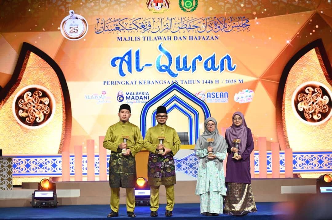 AIMAN RIDHWAN DAN WAN SOFEA AINI JUARA TILAWAH AL-QURAN KEBANGSAAN 2025 ...
